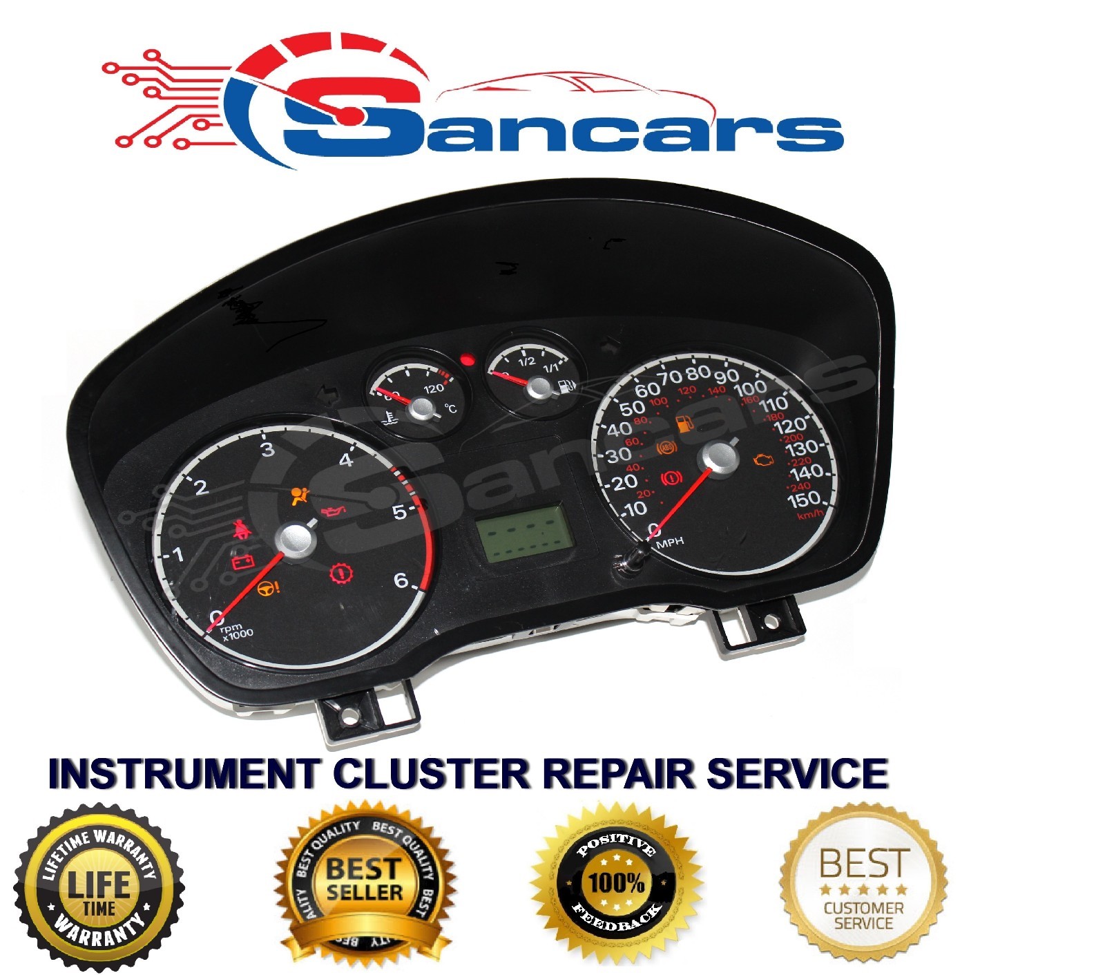 Ford Focus C-max Cluster, Instrument, Speedo Clocks Repair Service 2004 ...