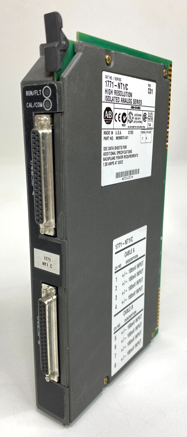 Allen-Bradley 1771-NT1/C Rev C01 High Resolution Isolated Analog Series ...