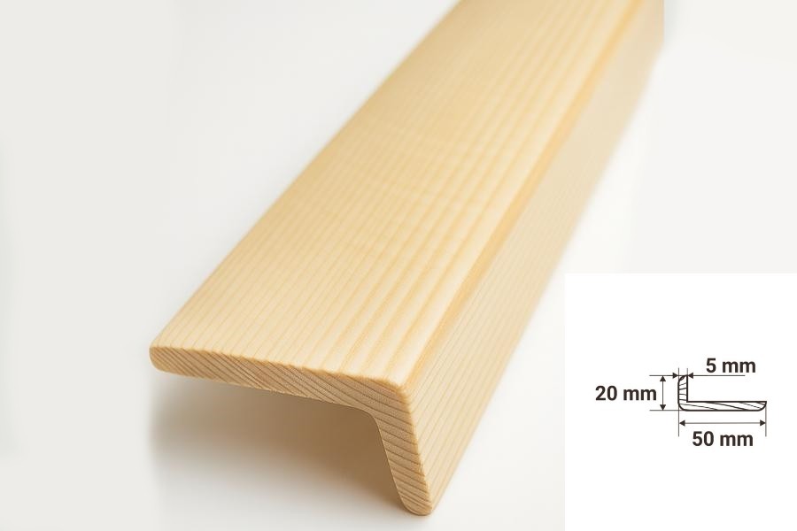 Pine Corner Trim Angle Decorative Moulding 2.4 metres Beading Wooden ...