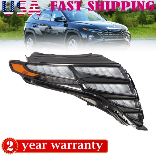 For 2022-2024 Hyundai Tucson Passenger Side Black LED DRL Headlight ...