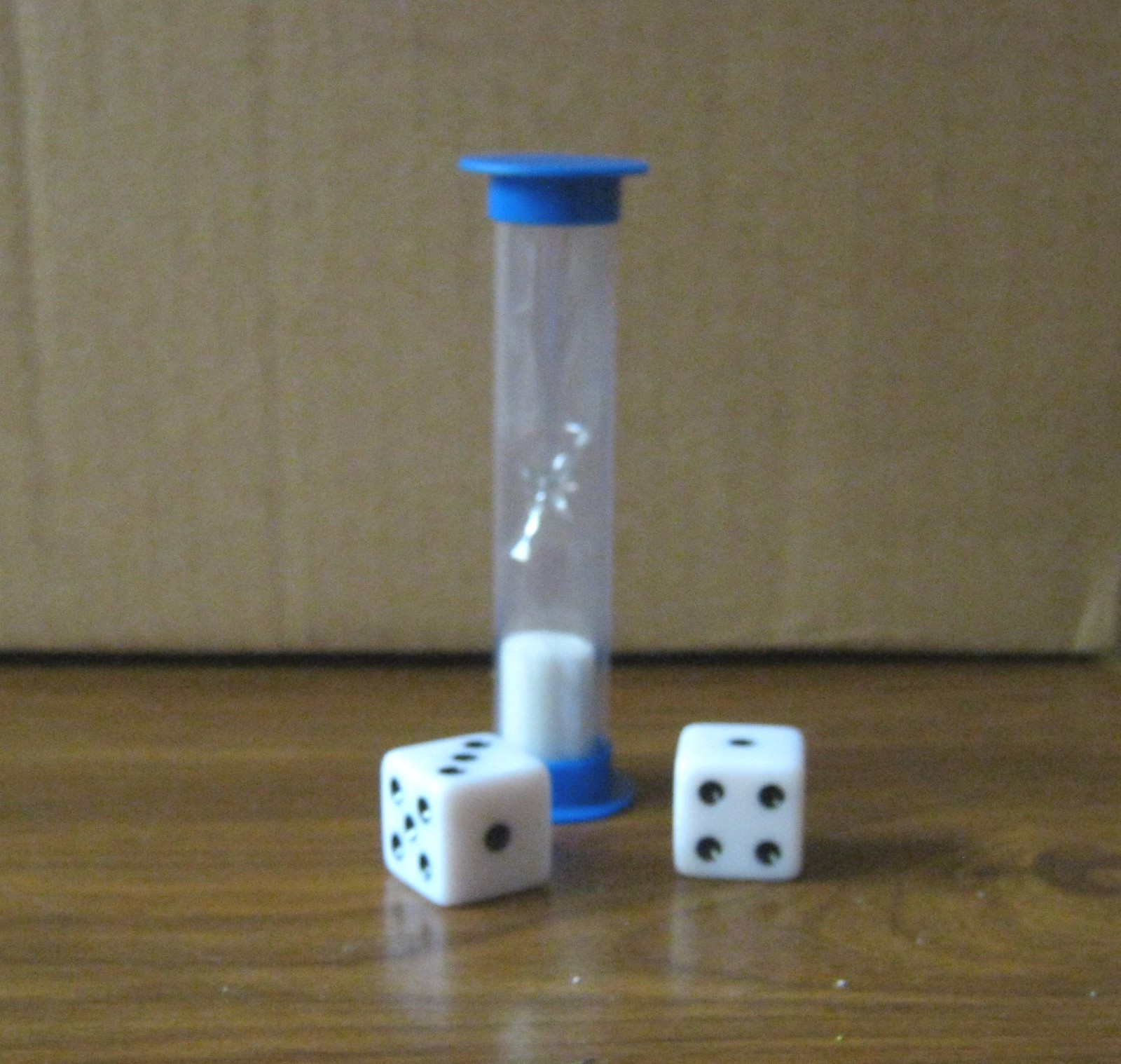 30 second Board / RPG Game Timer (Hourglass with Sand) with 2x Dice ...