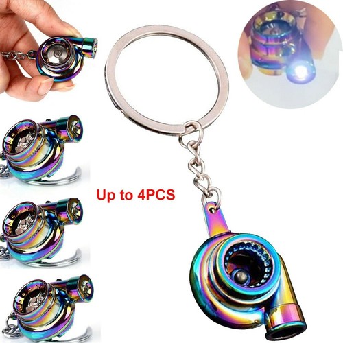 4x LED Light Keyring BOV Sound Electric Turbo Keychain Neo Rainbow ...