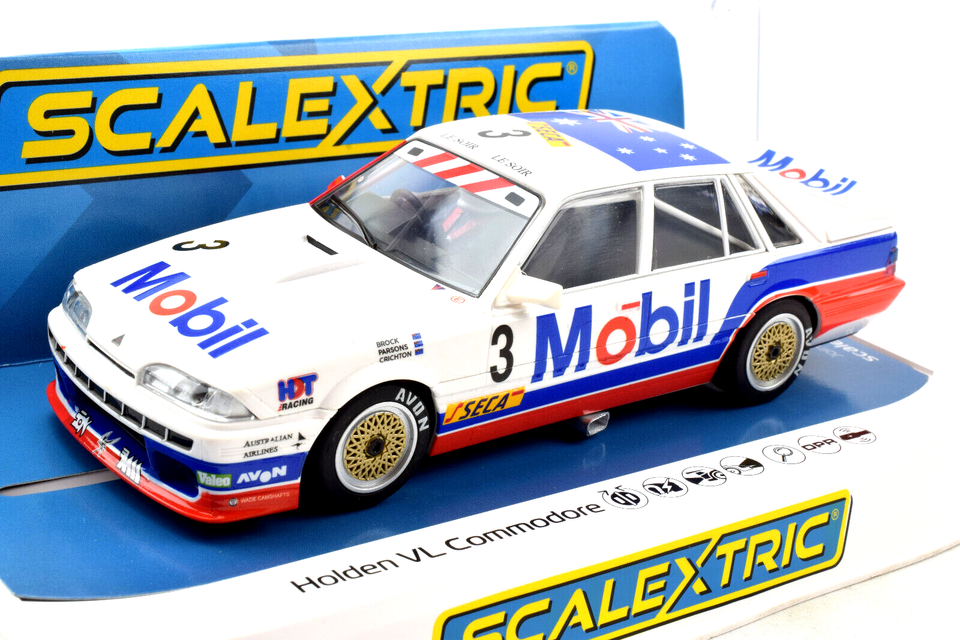 Scalextric "Mobil" Holden VL Commodore DPR W/ Lights 1/32 Scale Slot ...