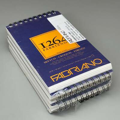 FABRIANO I264 Sketch Paper PADS (5 PACK) 5.5" x 8.5" Sketch Pad 100 ...