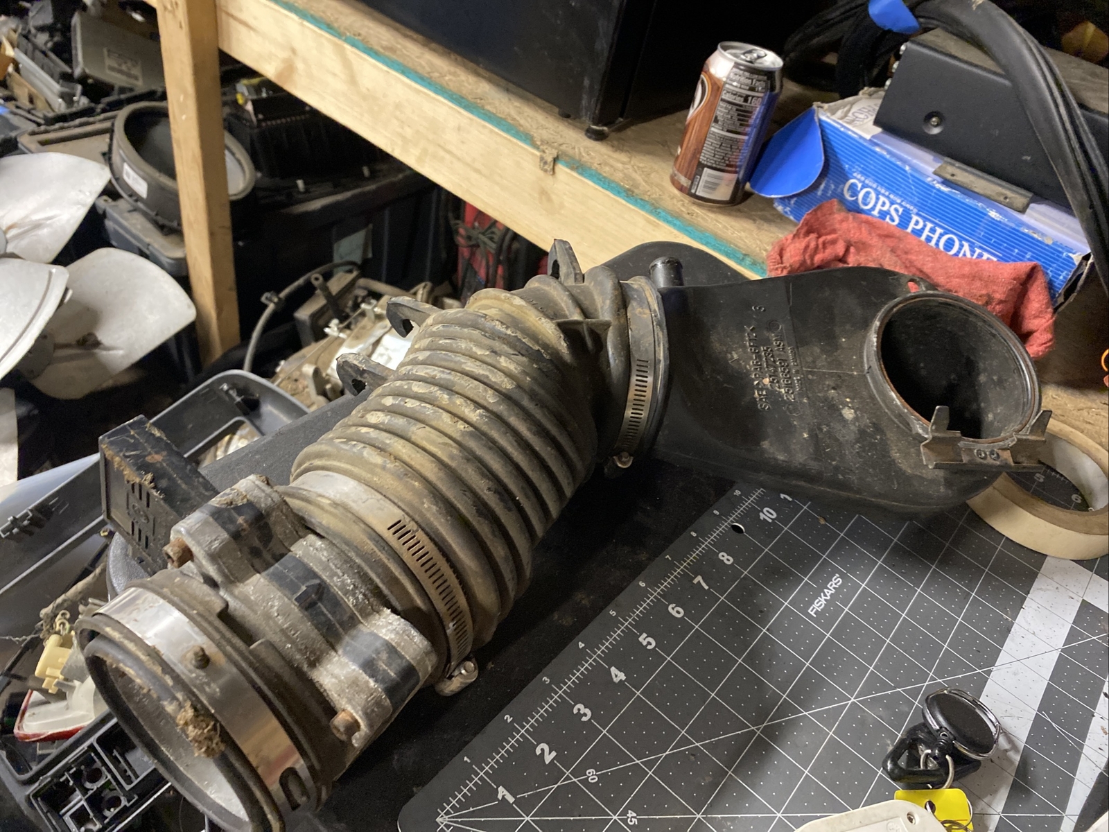 1997 CHEVY S10, Blazer GMC Jimmy Sonoma AIR INTAKE ADAPTER & tube ...