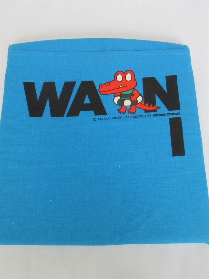 Mr. Donut Seat Cushion Takaaki Okuda Alligator Japanese obtained in Japan 1980's | eBay