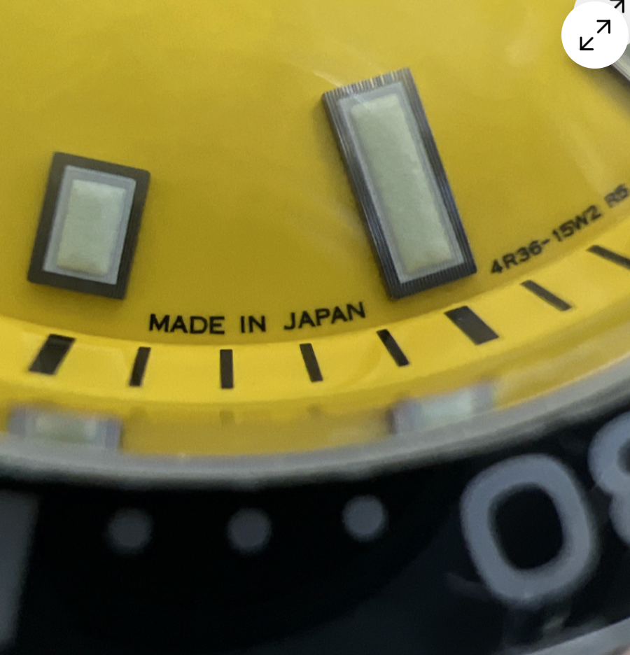 Seiko 5 Five Sports SRPL87 SKX Automatic Watch 100m Yellow Dial Made in ...