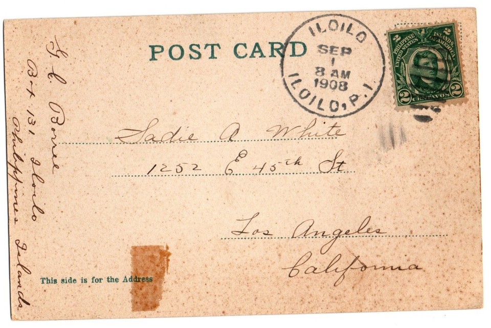 Manila, Philippines Iloilo 1908 Postcard, Native Gathering Tuba | eBay