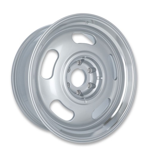 18x8 Rev 107 Classic Silver w/ Machined Lip Wheels 5x4.75 (0mm) Set of ...