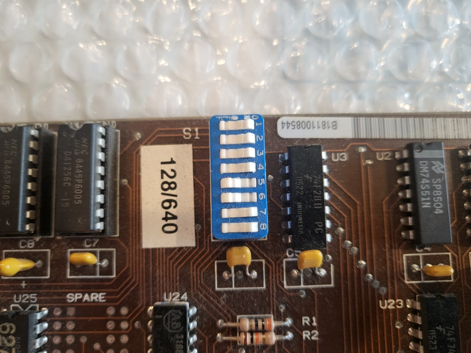 VINTAGE IBM PC AT MEMORY EXPANSION MODULE 62X0779 128-640KB - 16 bit ...