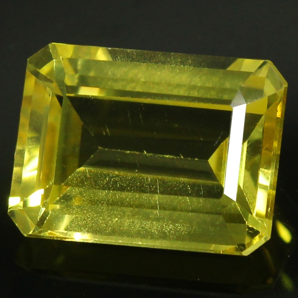 Natural Certified Tanzania Yellow Tanzanite 10.20 Ct Emerald Unheated ...