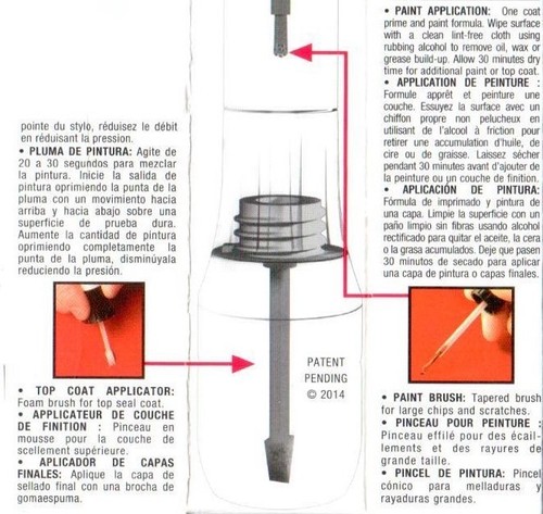 GM ACDelco Chevrolet GMC 4 in 1 White Lacquer Touch-Up Paint 40U WA8554 ...
