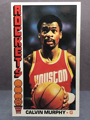 1976-77 Topps CALVIN MURPHY Card No. 44 Crease-Free NM Houston Rockets ...