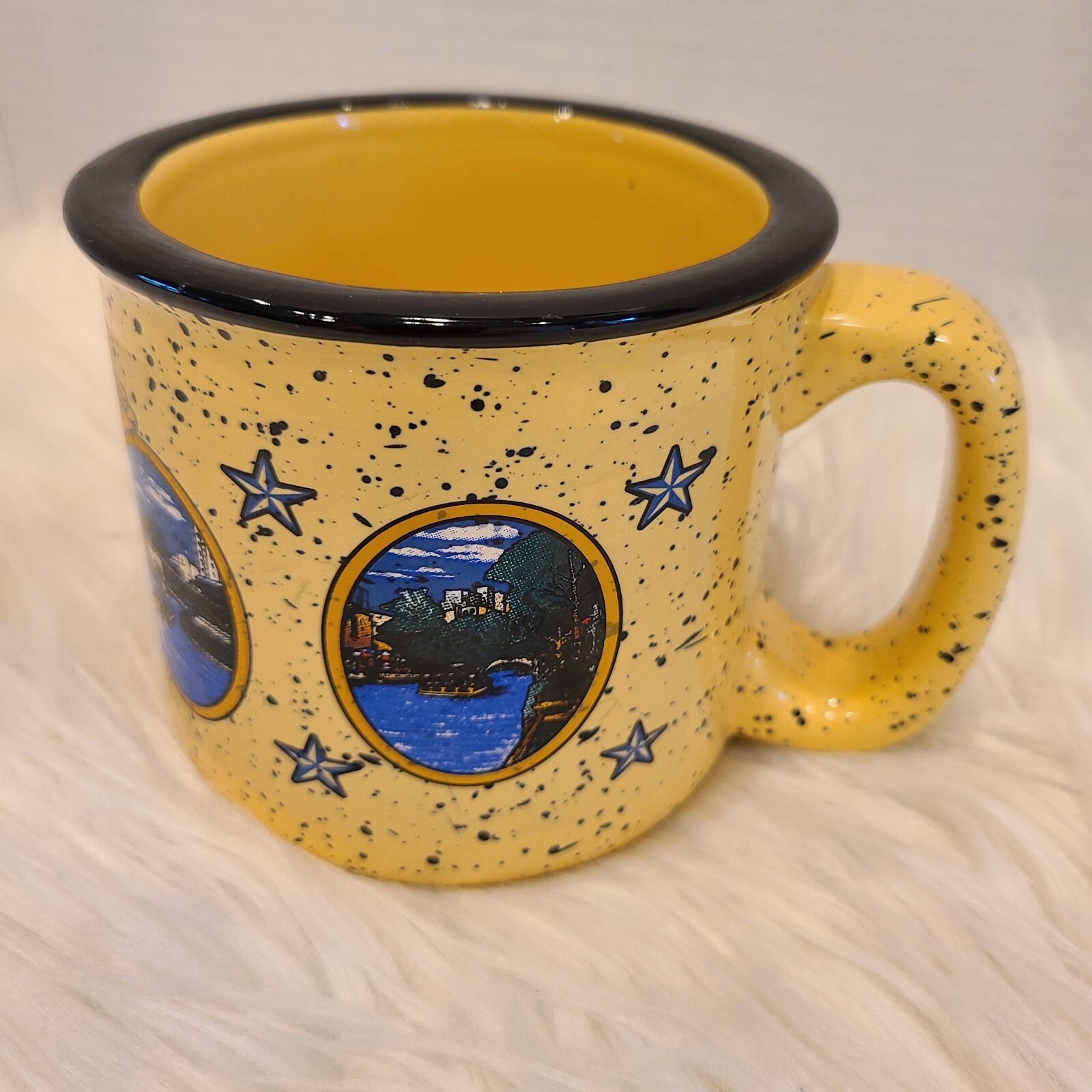Vintage San AntonioTexas Alamo Liquid Logic Heavy Coffee Mug Speckled ...