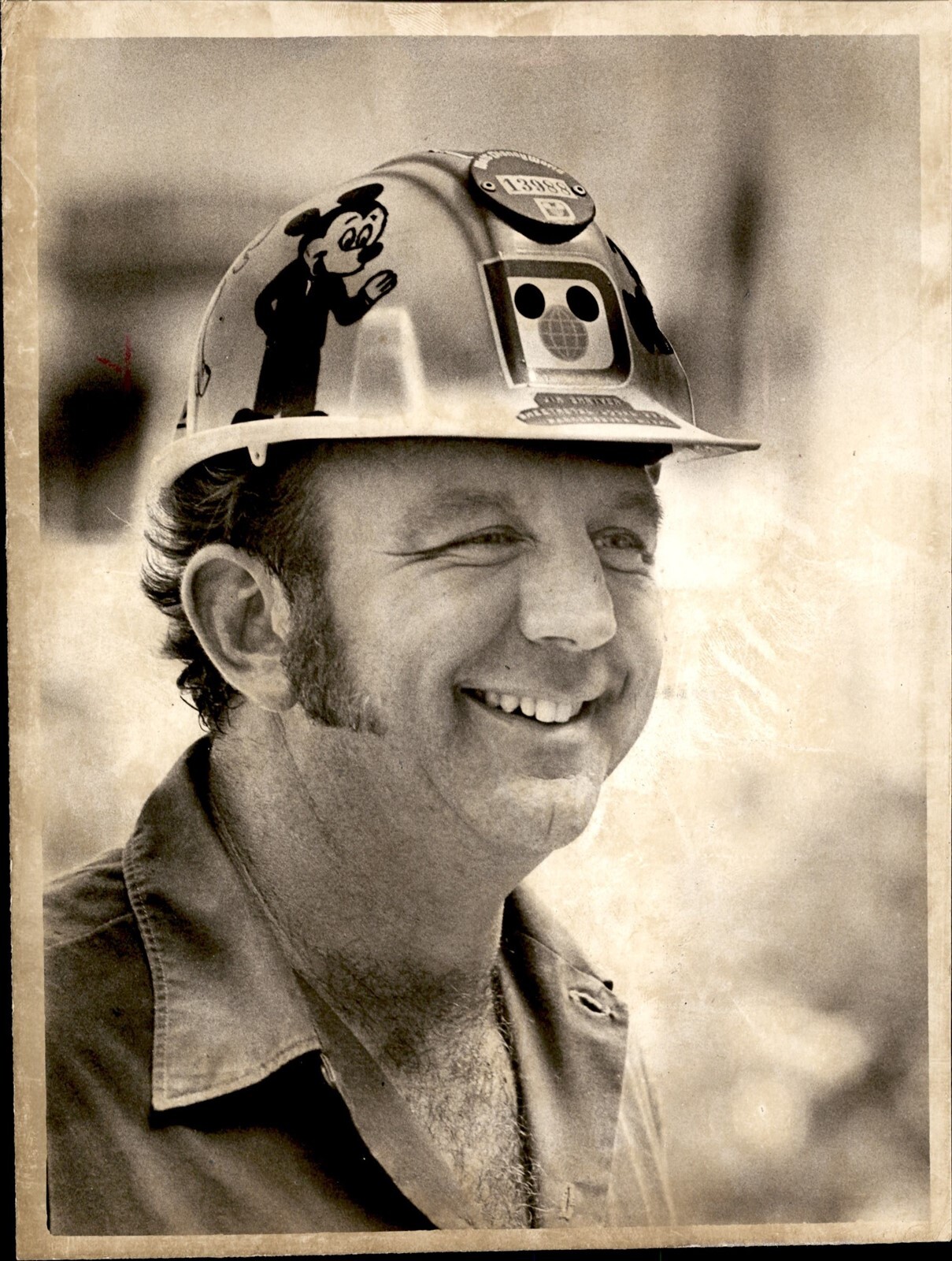 LG5 1971 Orig Don Sturkey Photo WALT DISNEY WORLD SHEET METAL WORKER ...