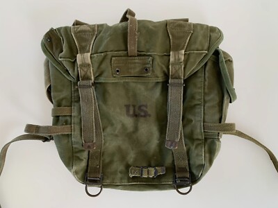 VTG Old US M1945 Field Pack Backpack Korea Vietnam War Army VTG 50s | eBay