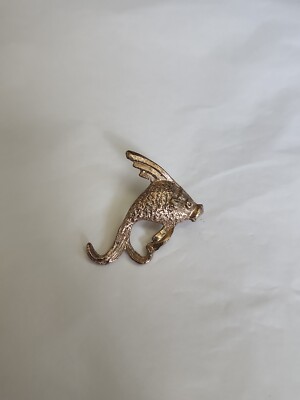 Goldfish Lapel Hat Jacket Pin Gold Color Metal | eBay