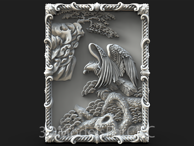 3D Model STL File for CNC Router Laser & 3D Printer Eagle 5 | eBay