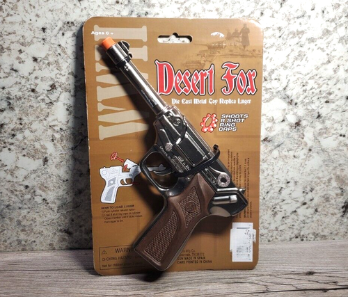 Desert Fox Gonher Die Cast Metal Toy Cap Gun 8 Shot Replica German ...