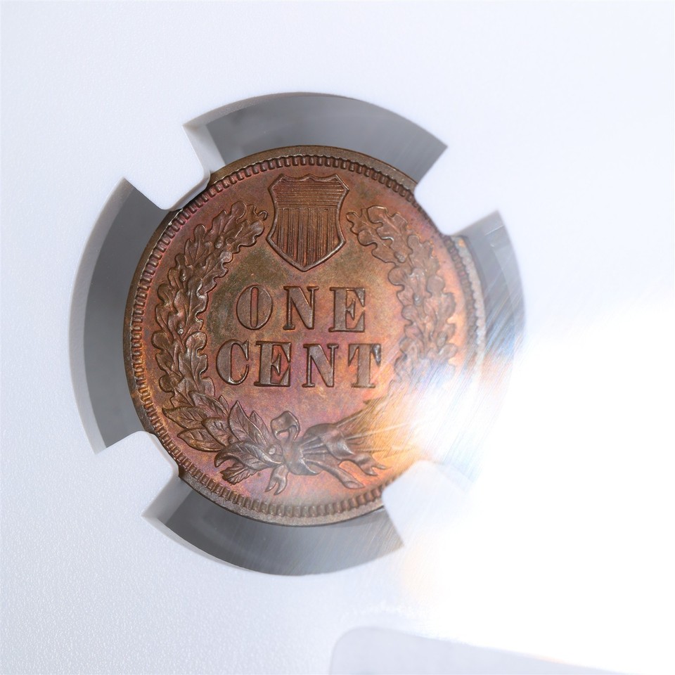 1874 1C Proof Indian Head Cent PF65 BN NGC 8424905-017 Mintage of 700 ...