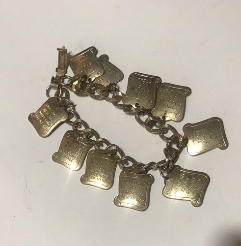 ten commandments charm bracelet Vintage 1960s | eBay