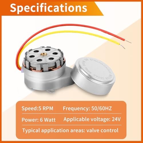 Zone Valve Motor Replacement for Honeywell V8043/V8044, 24V, 50/60Hz ...