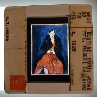 Chaim Soutine Portrait of Madeleine Castaing 1928 Art 35mm Glass Slide ...