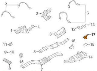 Support de silencieux d' chappement avant BMW 3 E46 18211745426 1745426 ...