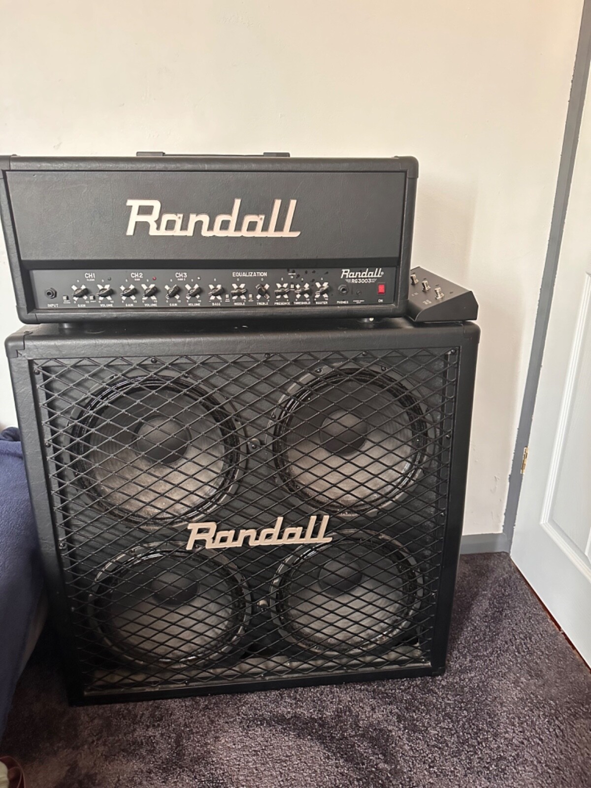 Randall RG3003H 3-Channel 300-Watt Solid State Guitar Amp Head 2010s ...