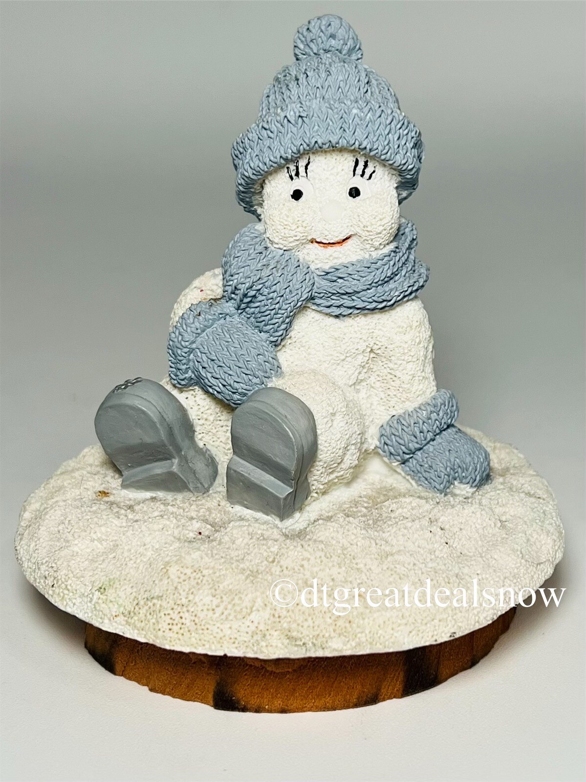 Vintage Snow Buddies Candle Topper Buddy Hat Scarf Mitten Sitting Snow ...