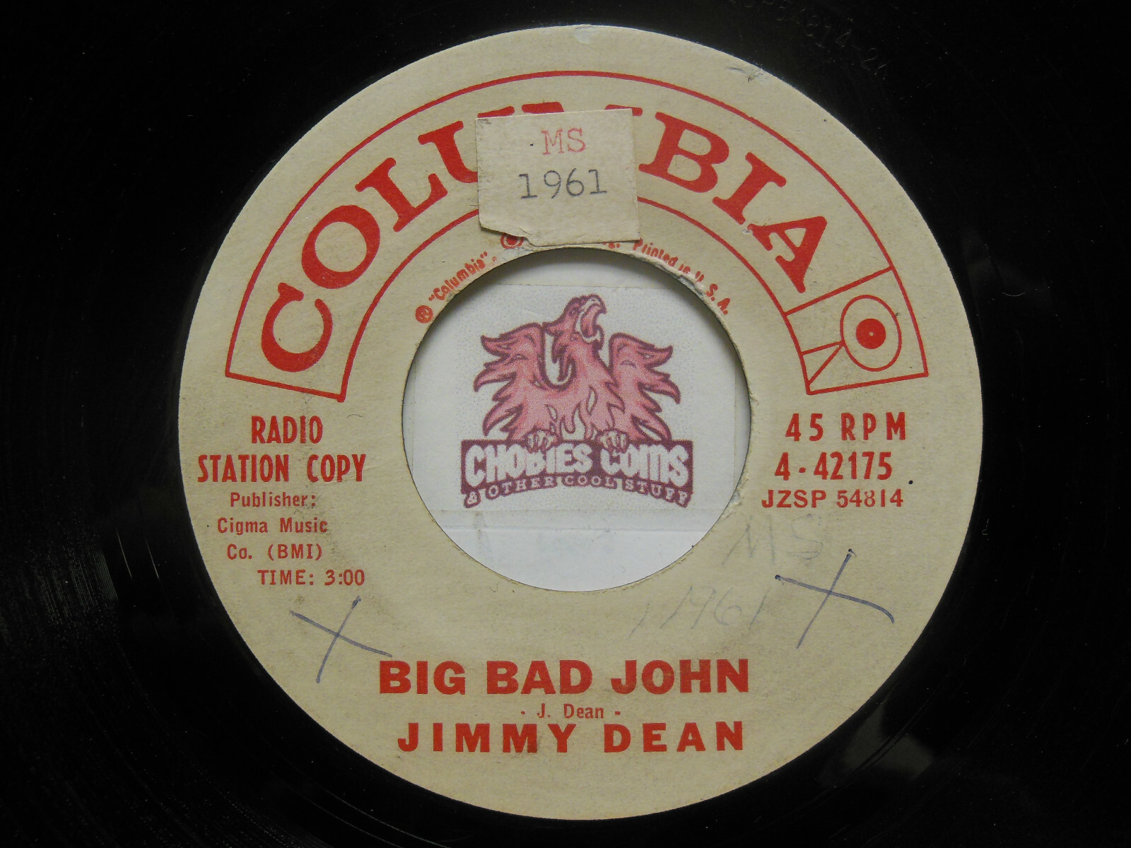 Jimmy Dean: Big Bad John / Won't Go Huntin' With You Jake, 45 RPM Fair ...