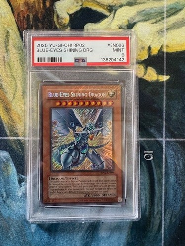 2025 YU-GI-OH! RP02-RETRO PACK 2 #EN096 BLUE-EYES SHINING DRAGON PSA 9 ...