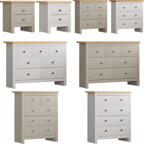 Arlington Chest of Drawers Bedside Cabinet Bedroom Storage Modern Wood ...