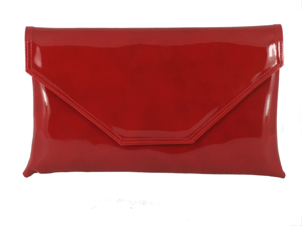 Stylish Large Envelope Patent Clutch Bag/Shoulder Bag Wedding Party ...