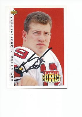 TONY SACCA Autographed Signed 1992 Upper Deck ROOKIE card Arizona ...