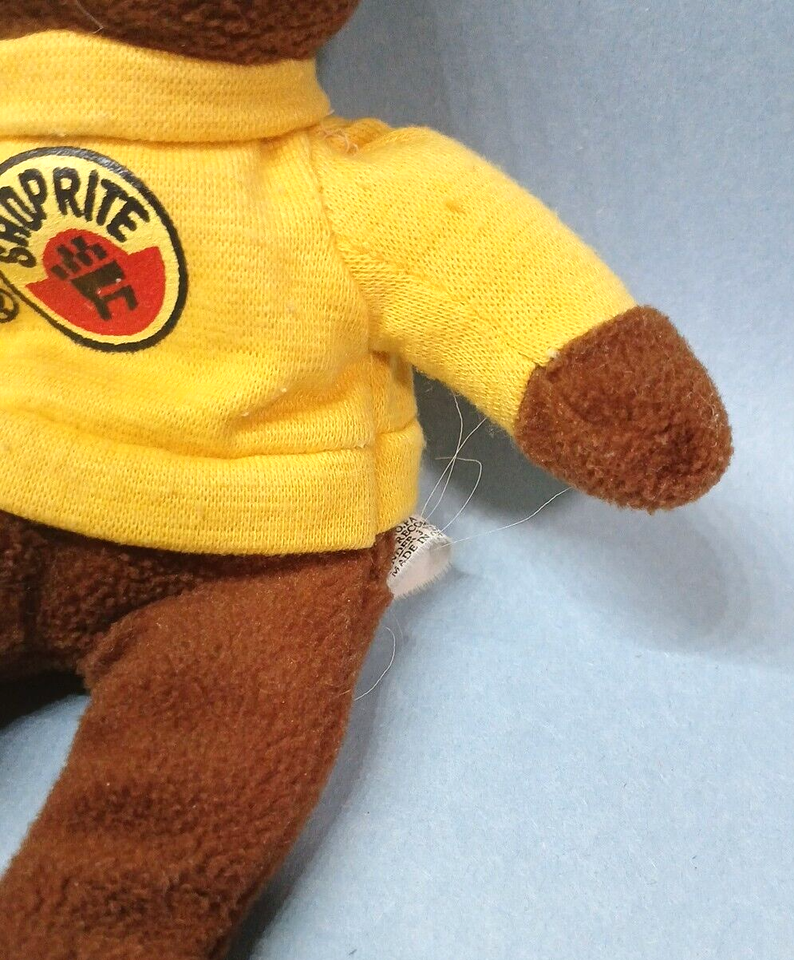 Shoprite Scrunchy Bear Collectible Beanbag Bear Brown With Yellow Shirt ...