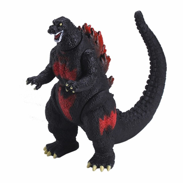 Burning Red Godzilla Cartoon Anime Soft Rubber Toy Model PVC Action ...
