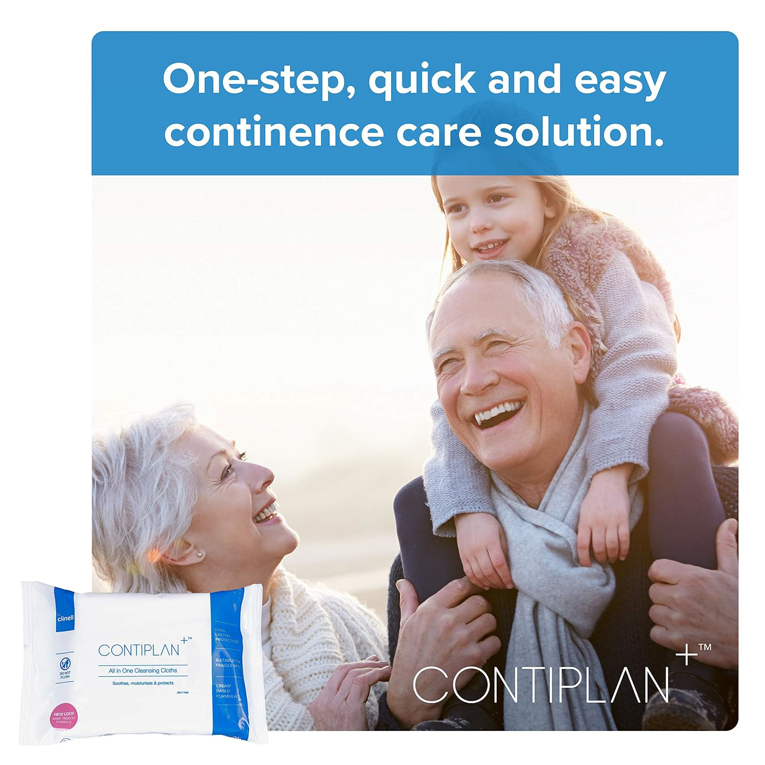 CONTIPLAN Incontinence Cleansing Cloths with Barrier Cream 8cloths All ...