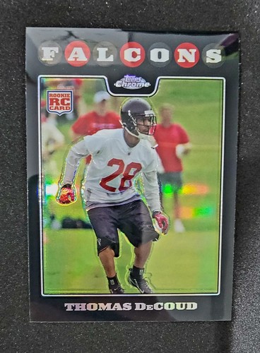 2008 TOPPS CHROME NFL ROOKIE BLACK REFRACTOR #TC271 THOMAS DECOUD RC ...