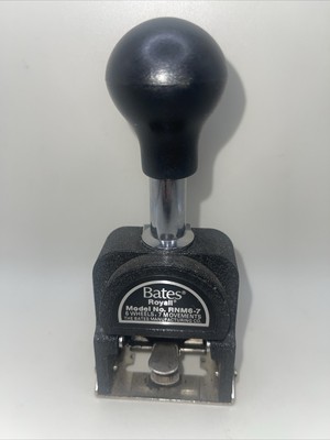 Stamps & Daters - Vintage Bates Numbering Machine