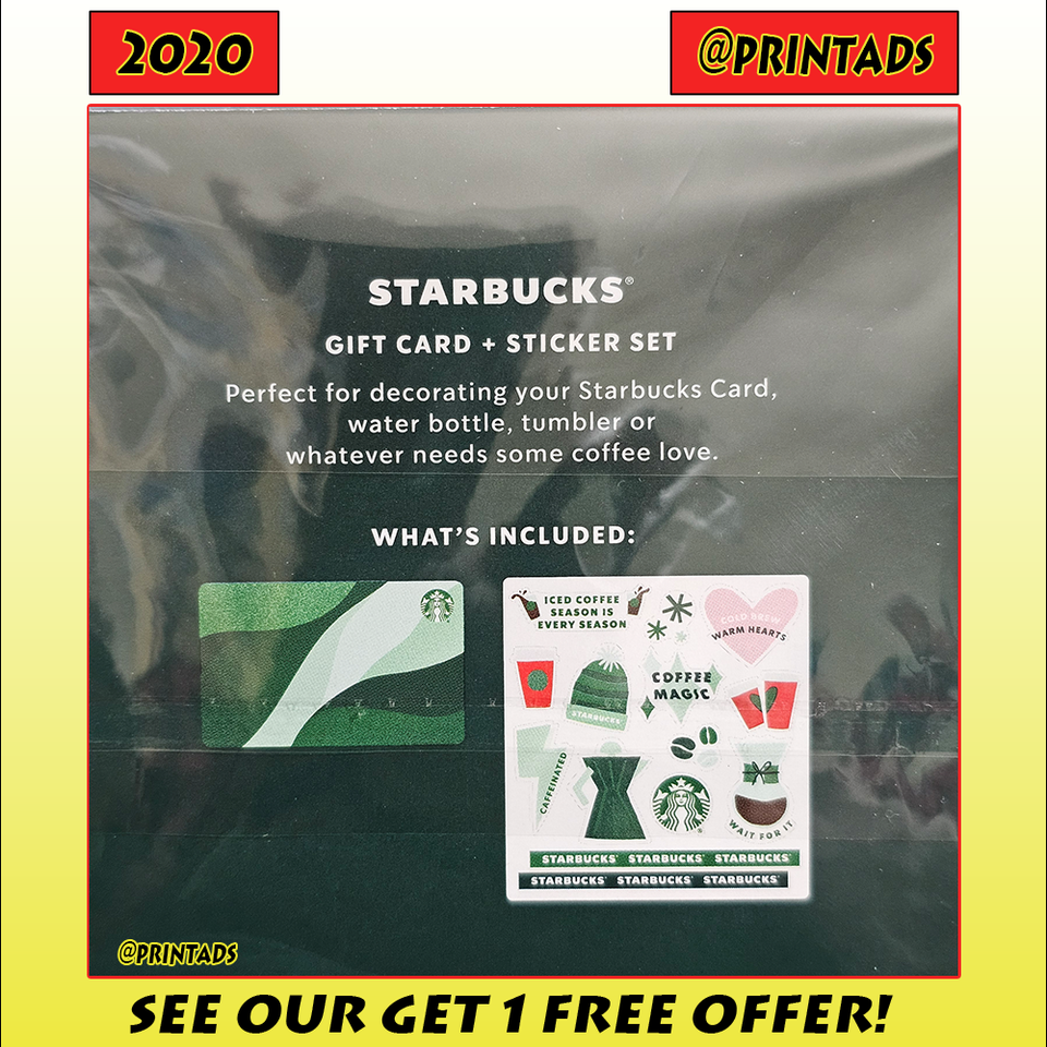2020 Starbucks $0 Value Unused Collectible Gift Card - Christmas ...