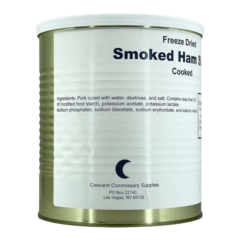 Freeze Dried Smoked Ham Slices | Emergency Food Supply Cans | Survival ...
