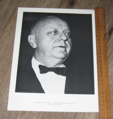 WORLD PORTRAITS Virgil Thomson original ONE page PHOTO + text | eBay