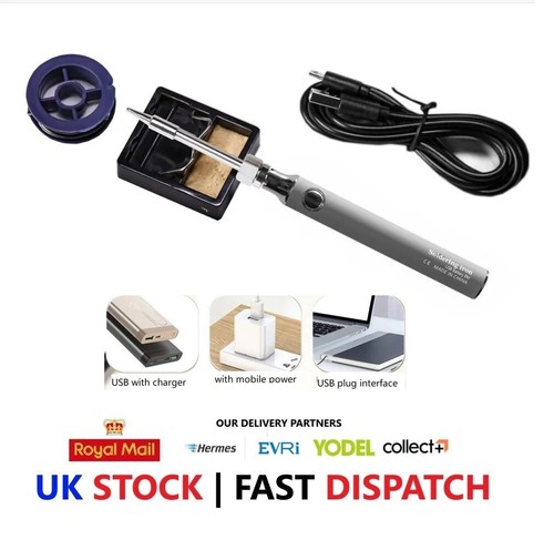 USB Soldering Iron Kit Cordless Rechargeable Solder Pen For Jewelry ...
