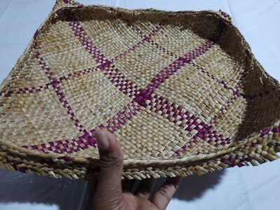 Coconut Leaf Woven Basket Punnet Handmade Natural Eco Friendly kitchen ...