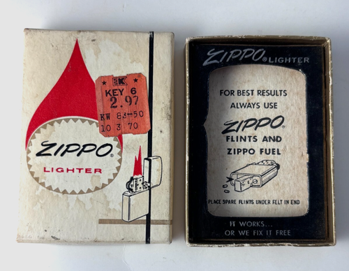 Vintage Zippo Lighter No. 200 Empty Box with Insert No Paperwork | eBay