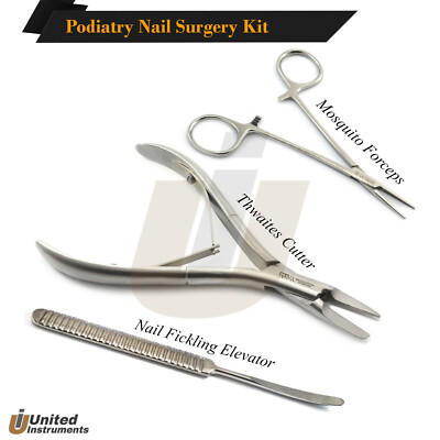 Podiatry Surgery Kit Ingrown Side Nail Cutting Tools Nail Splitting ...