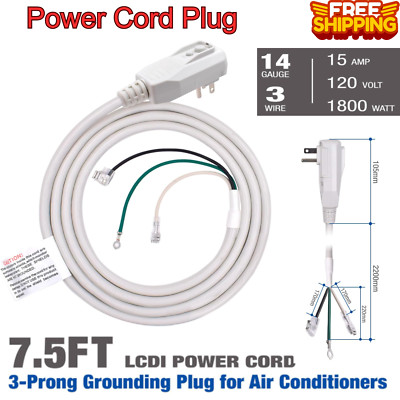 ELEGRP 0651515LY L15515 14AWG LCDI Power Cord Plug for A/C Air ...