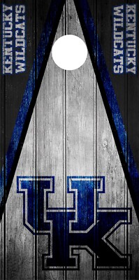 SINGLE Kentucky Wildcats Cornhole Wrap Skin Board Decal Vintage Vinyl ...
