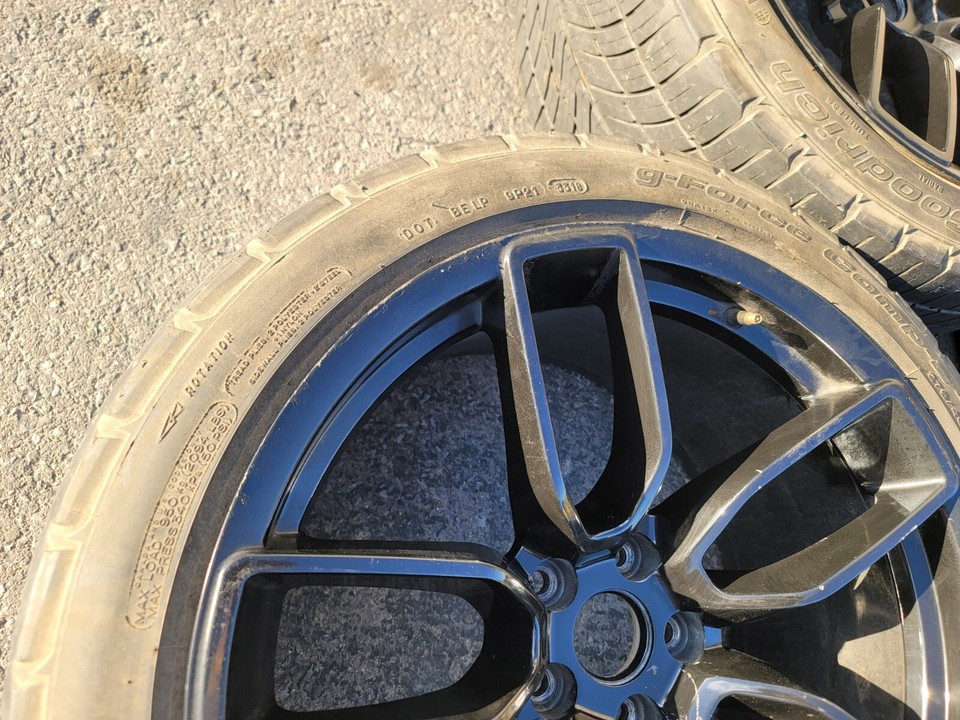 20x10.5 Dodge Charger Challenger SRT Hellcat Replica Wheels Rims Black ...